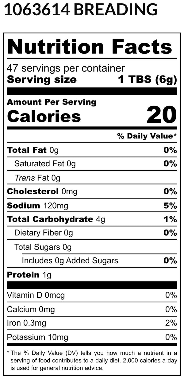 "Authentic Texas Chicken Fried Steak Breading - Stand-Up Resealable Bag ...
