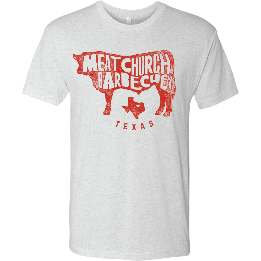 "Unique Bull BBQ T-Shirt in Comfy Sizes - Meat Church Original Design"