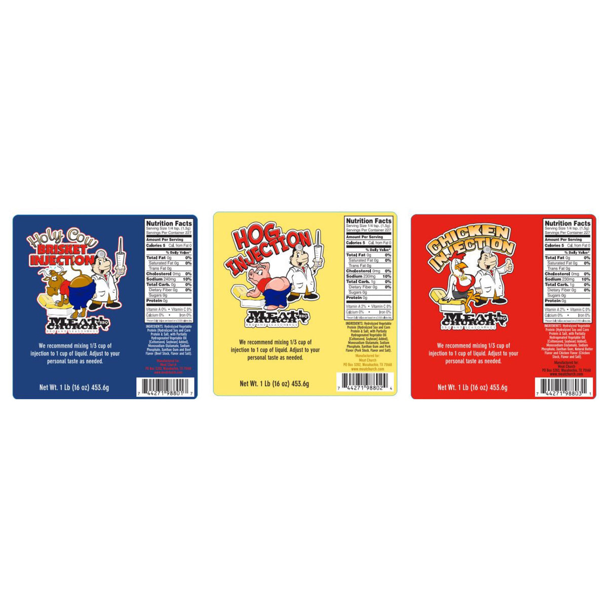 The Holy Trinity Injection Trio – Meat Church