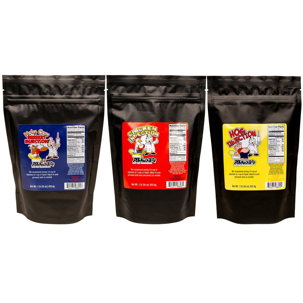 The Holy Trinity Injection Trio – Meat Church